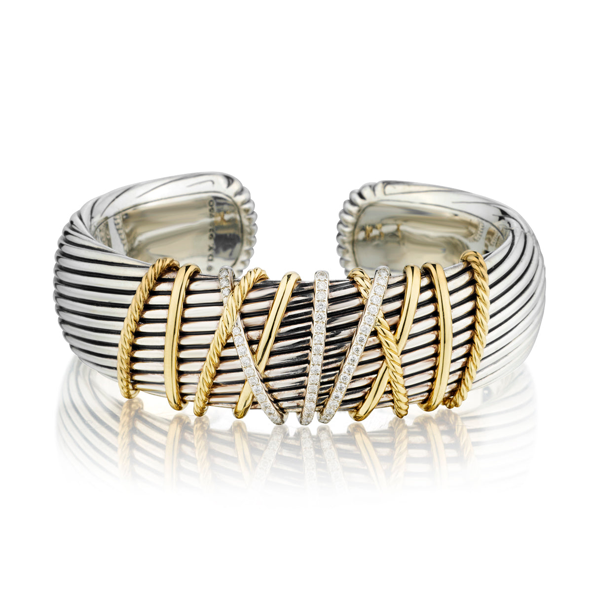 David Yurman "Helena "Centre Station Cuff Bangle. – Van Rijk
