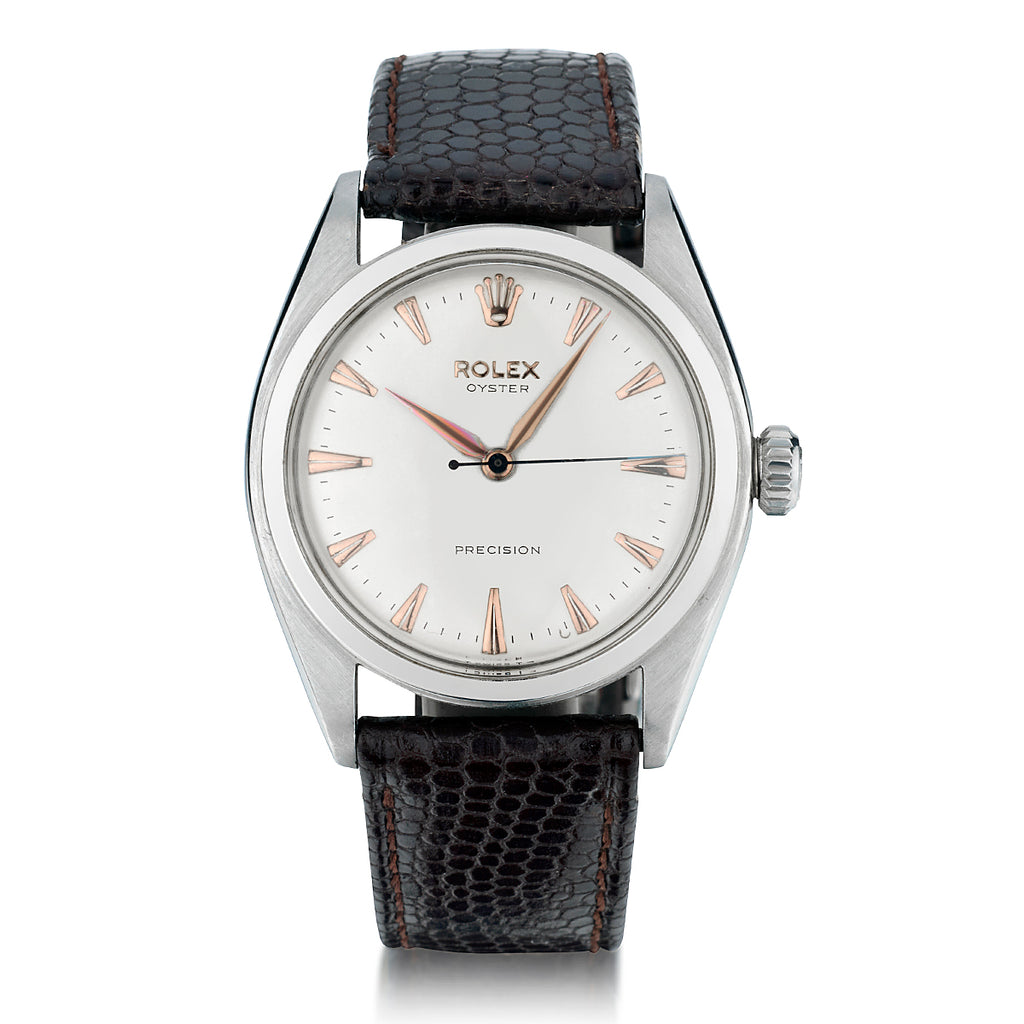 Rolex Oyster Precision wristwatch in Steel. Manual. Ref: 6022 – Van Rijk