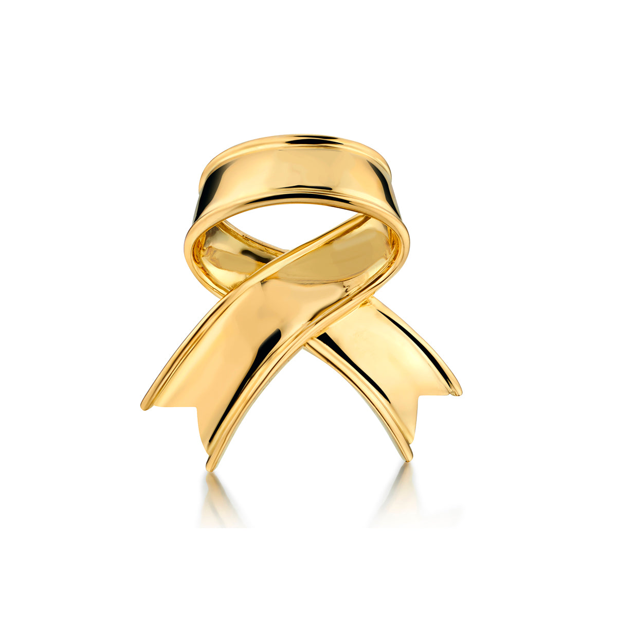 Tiffany & Co Ribbon Brooch in 18kt Yellow Gold – Van Rijk
