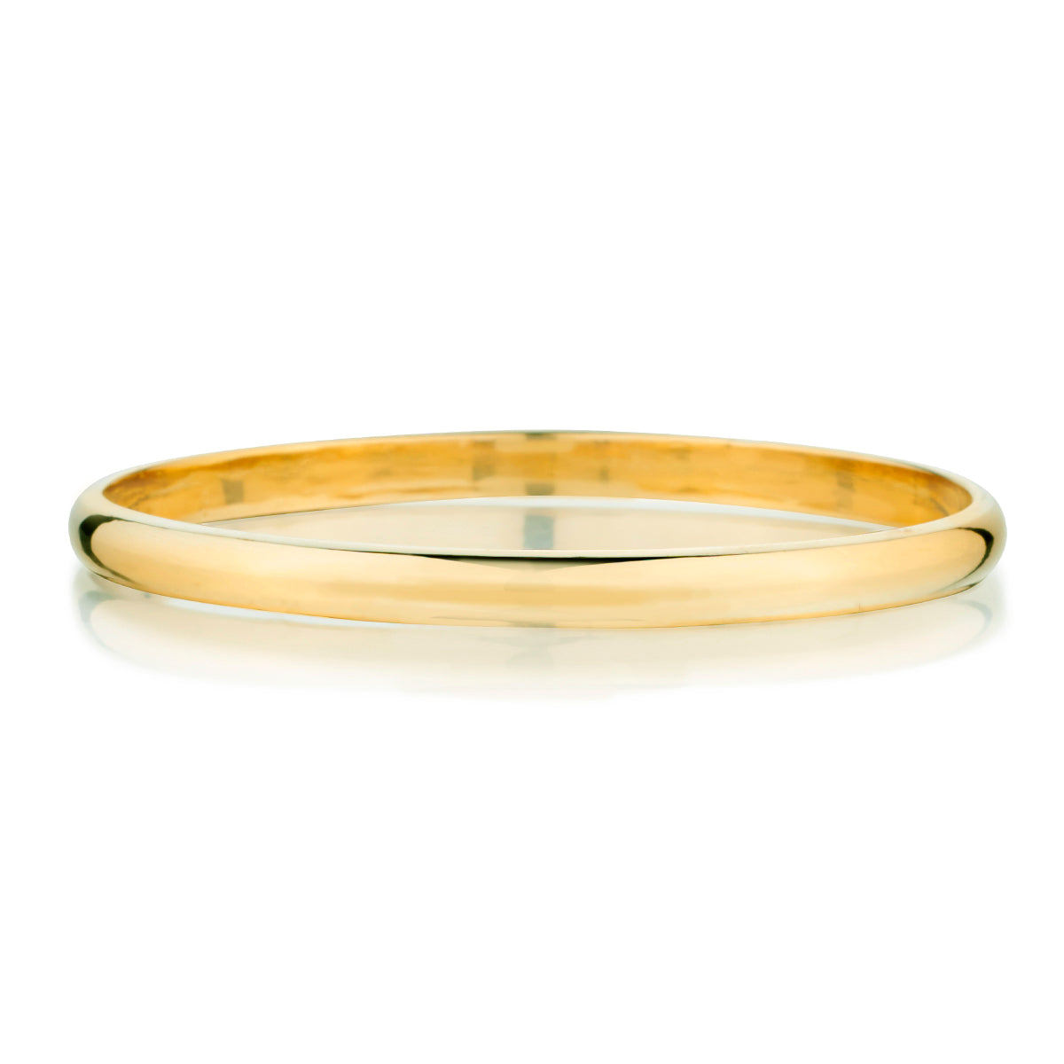 Solid Unisex Classic 18kt Yellow Gold Bangle. 41 grams – Van Rijk