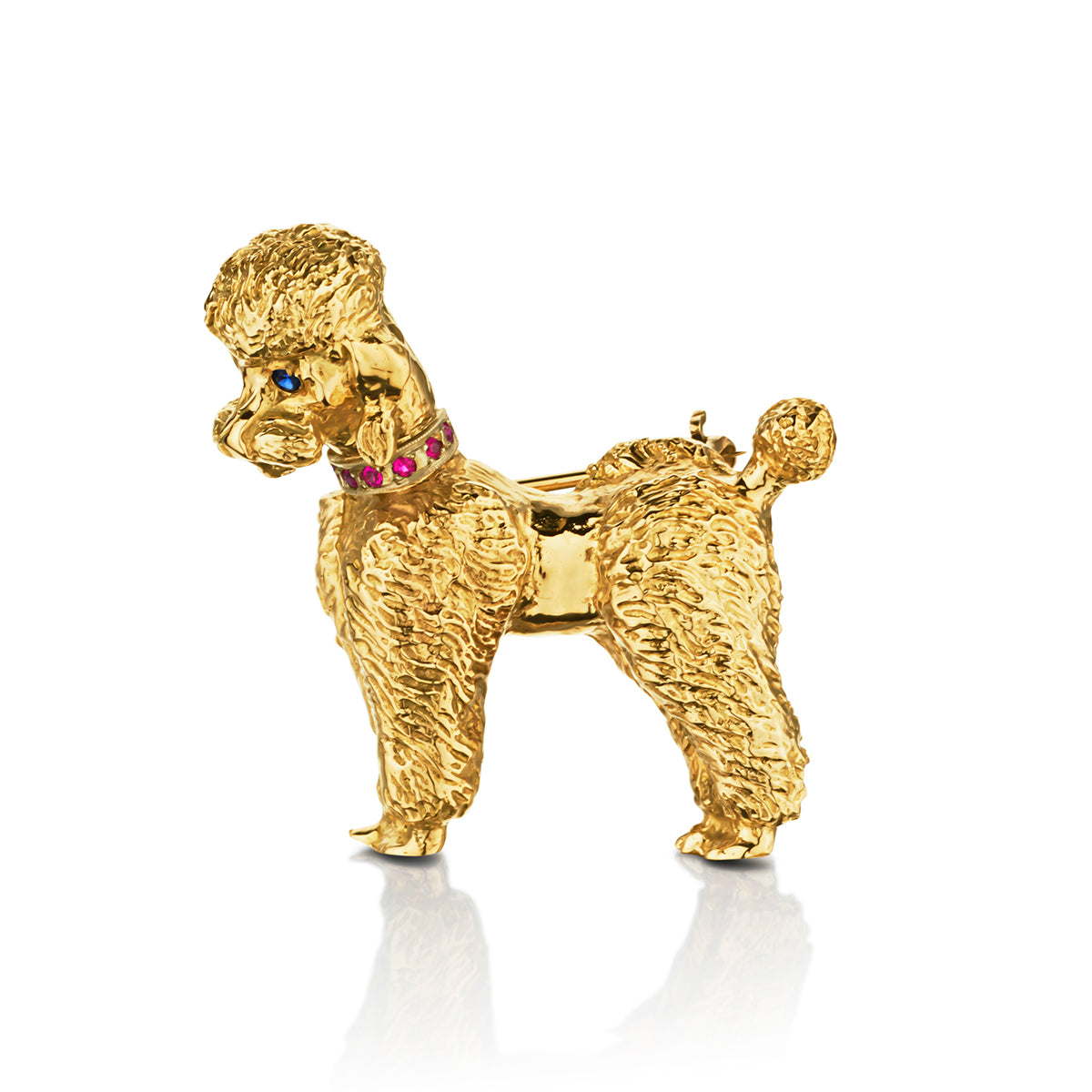 "Birks" 14kt Yellow Gold Standard Poodle Brooch – Van Rijk
