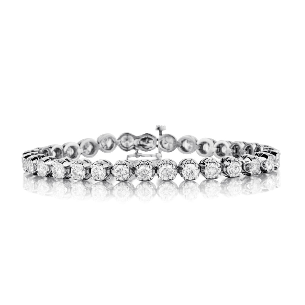 Platinum Diamond "Tennis Bracelet" 4.00ct Tw – Van Rijk