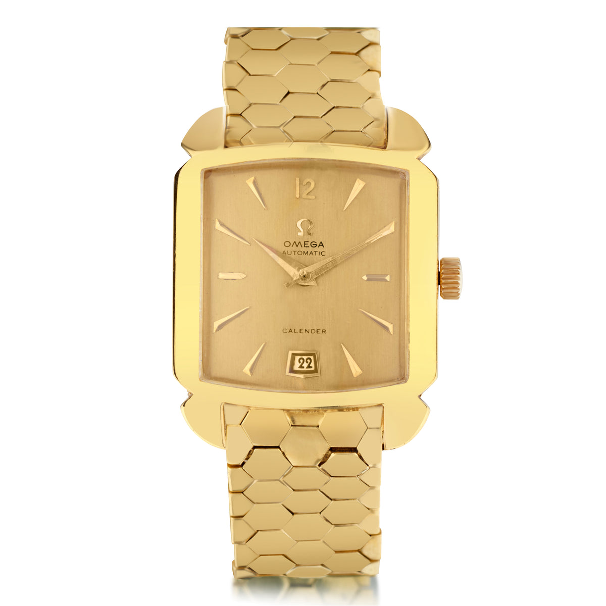 Omega Grande De Luxe "Carre" Bumper Automatic Calendar. Ref: 3953. Cir ...