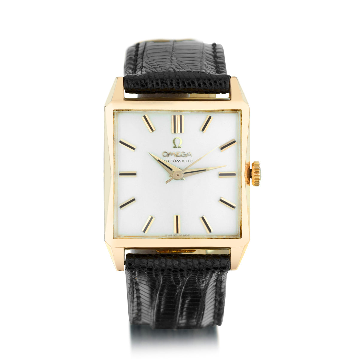 Omega Vintage Square-Shaped Rare 18KT Yellow Gold 29MM Watch. Ref: 397 ...