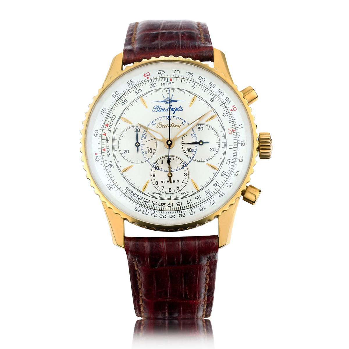 Breitling Blue Angels Limited Edition in 18kt Rose Gold. on Leather Ba ...