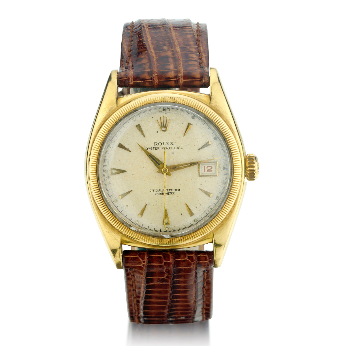 ROLEX BIG BUBBLEBACK DATEJUST OVERTONE IN 18kt YELLOW GOLD . RARE.REF ...