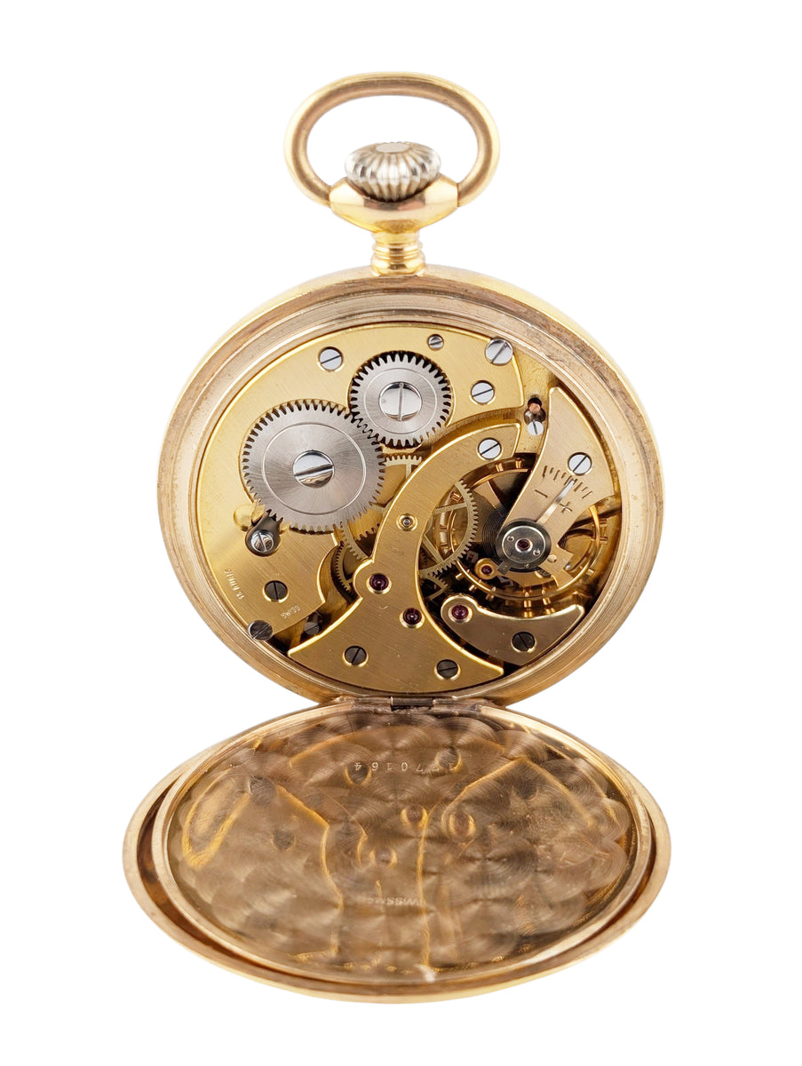 20 Micron Gold Plated Pocket Watch by Garrard. Swiss Made. – Van Rijk