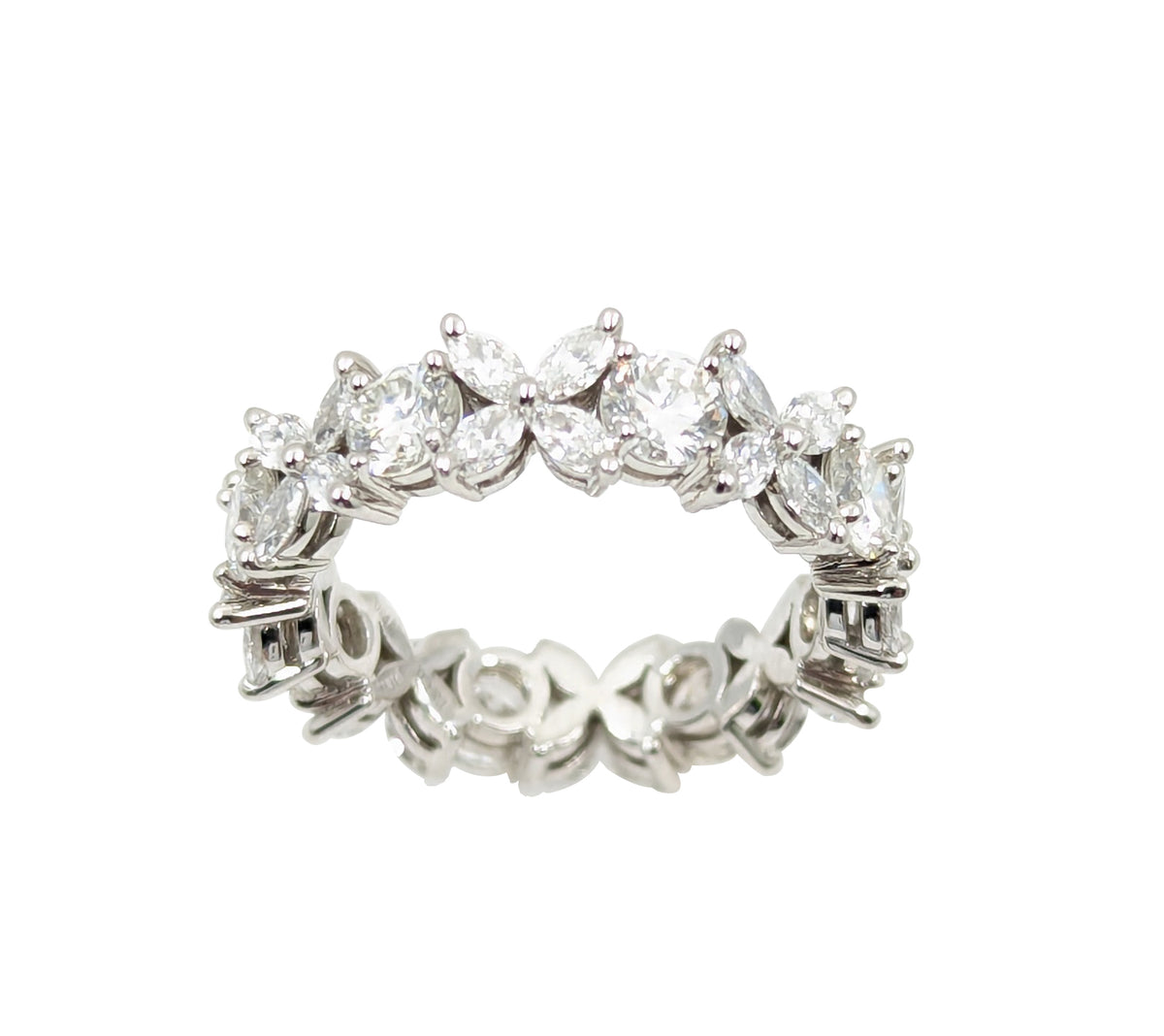 Platinum Tiffany Eternity Band. 1.80ct Tw. Size 3 3/4 – Van Rijk