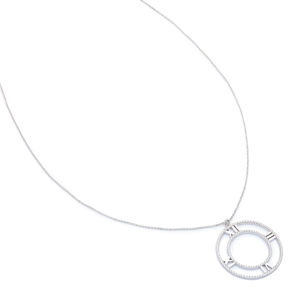 Tiffany & Co. White Gold Diamond Large Atlas Open-Pendant – Van Rijk