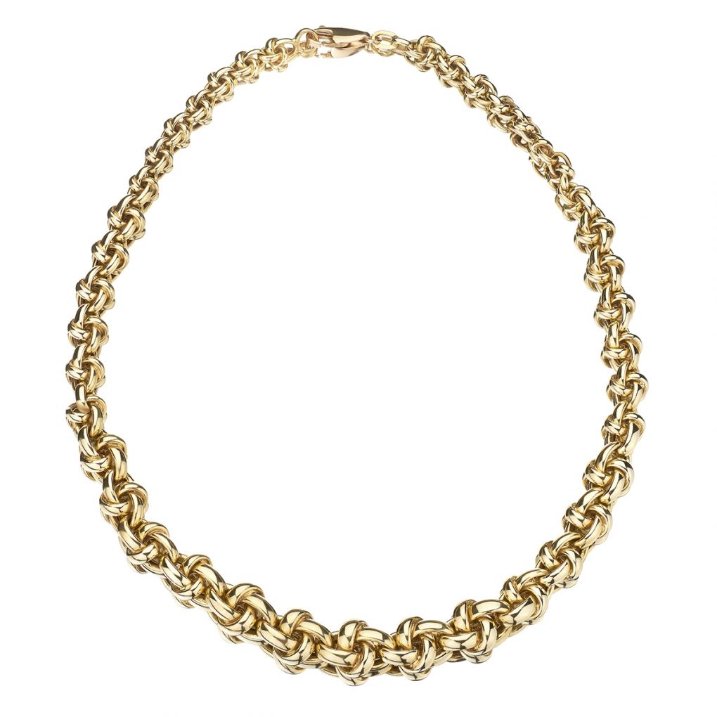 Birks 14KT Yellow Gold Tapering Knot-Design Unique Necklace – Van Rijk