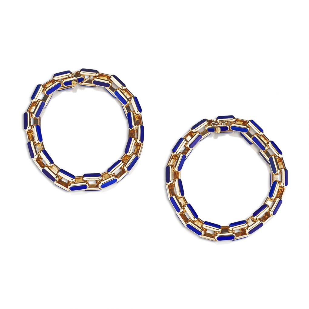 Secrett Yellow Gold And Lapis Lazuli Convertible Necklace/Bracelets: 1 ...