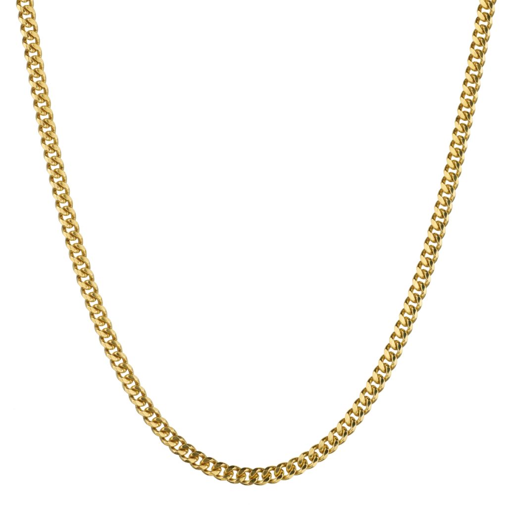 Unisex 18kt Y/G Link Chain. 18" (L) .Weight:37.8 grams – Van Rijk
