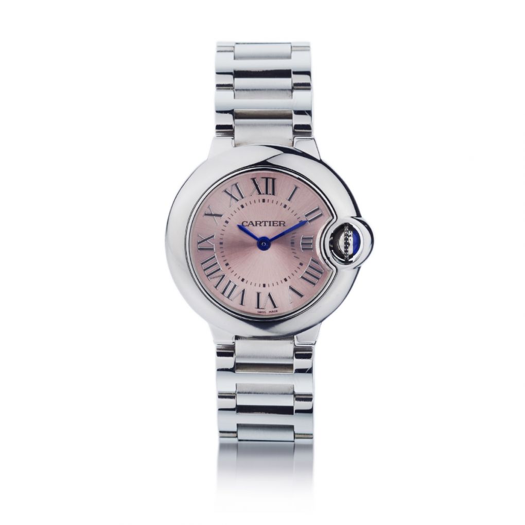 Cartier Ladies Ballon Bleu De Cartier Pink Dial S/S Watch – Van Rijk