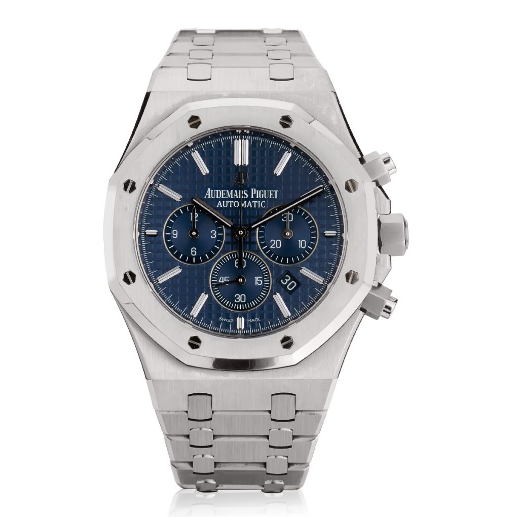 Gents Audemars Piguet Royal Oak Chronograph Steel with Blue dial – Van Rijk
