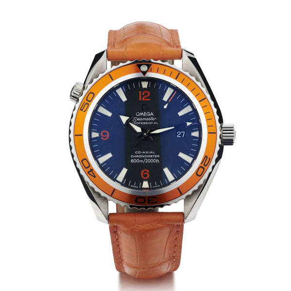 Omega Planet Ocean Orange 'Pumpkin' Diver Stainless Steel Watch – Van Rijk