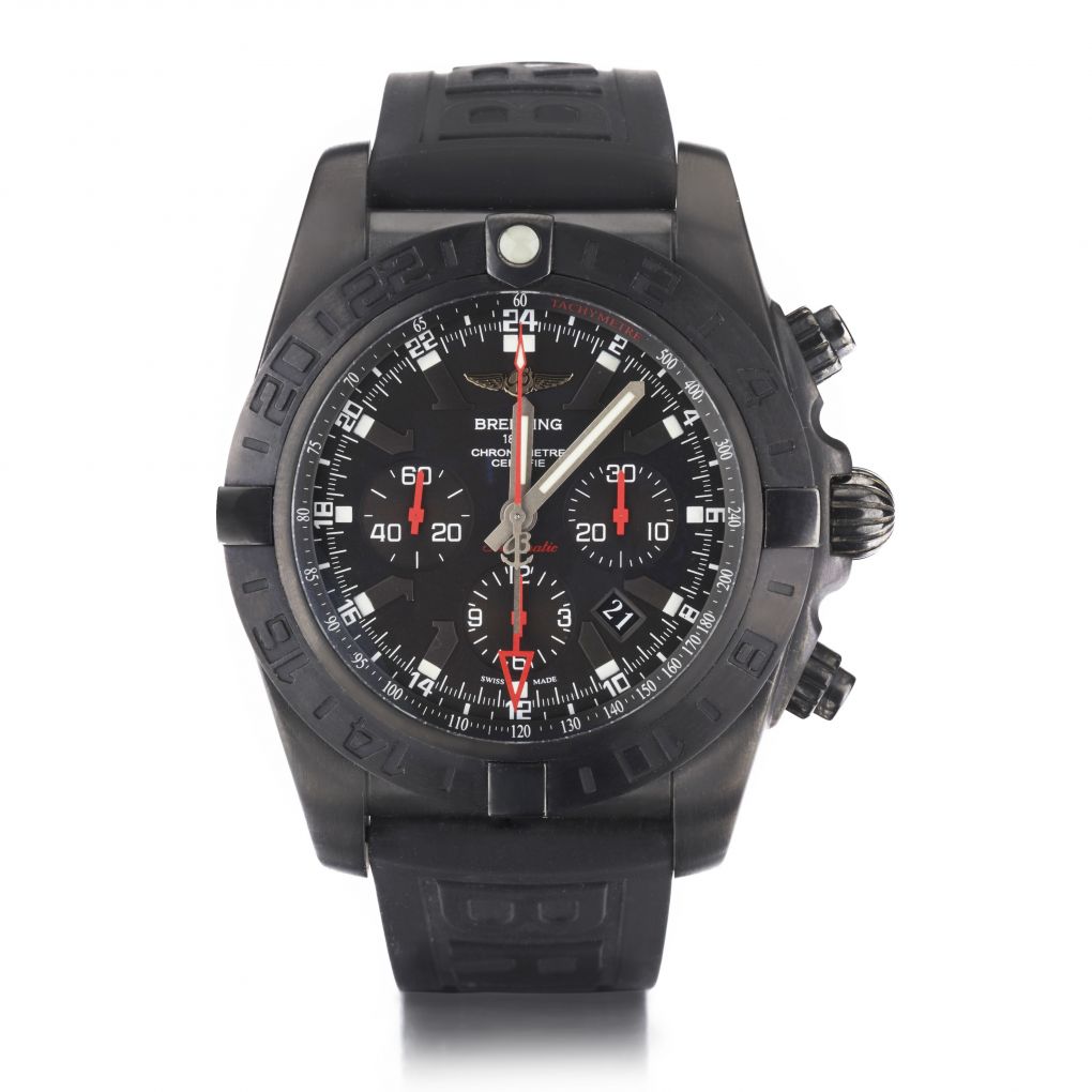 Breitling Chronomat GMT Limited Edition Blackened Steel 47MM Watch ...