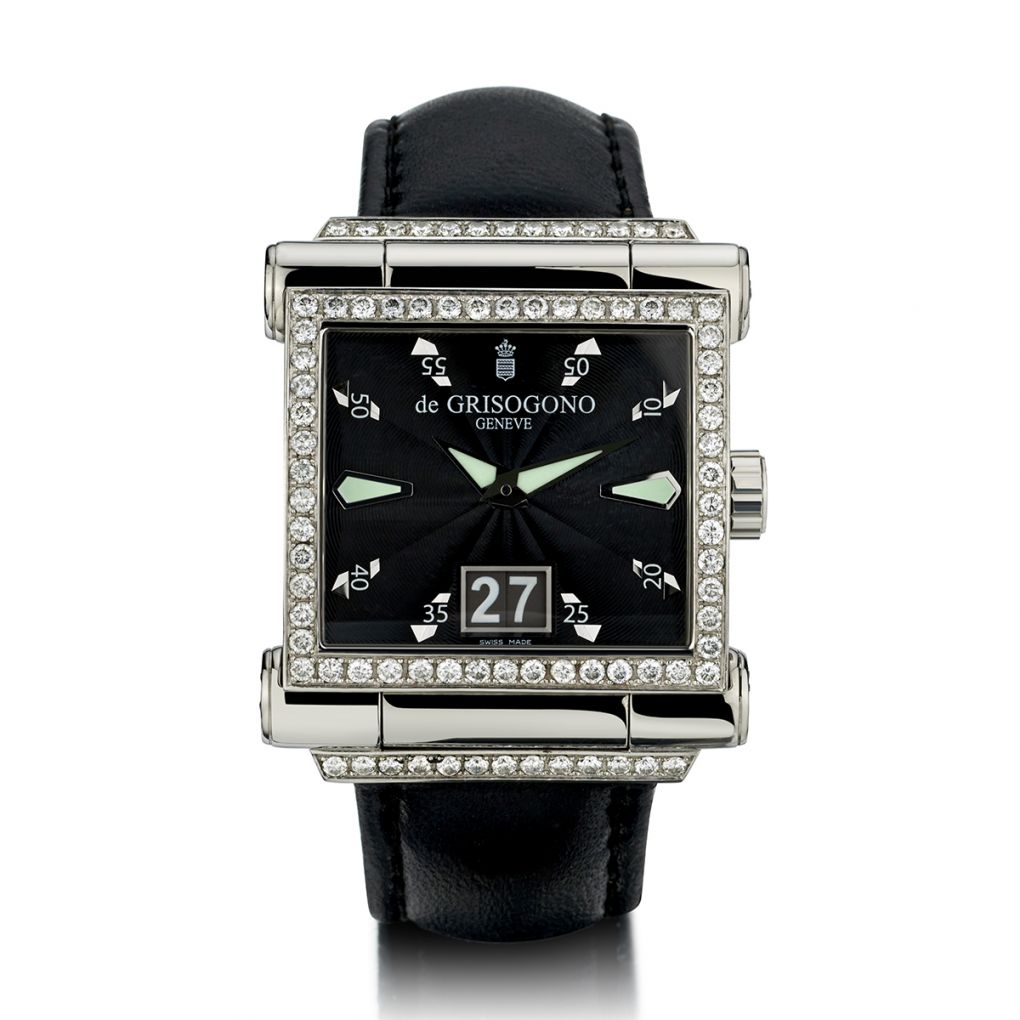 De Grisogono Instrumento Grande Black Aftermarket Diamond Watch – Van Rijk