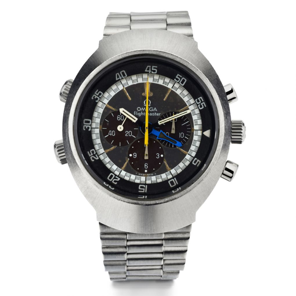 Omega Flightmaster Chronograph Stainless Steel Vintage 43MM 1970's Wat ...