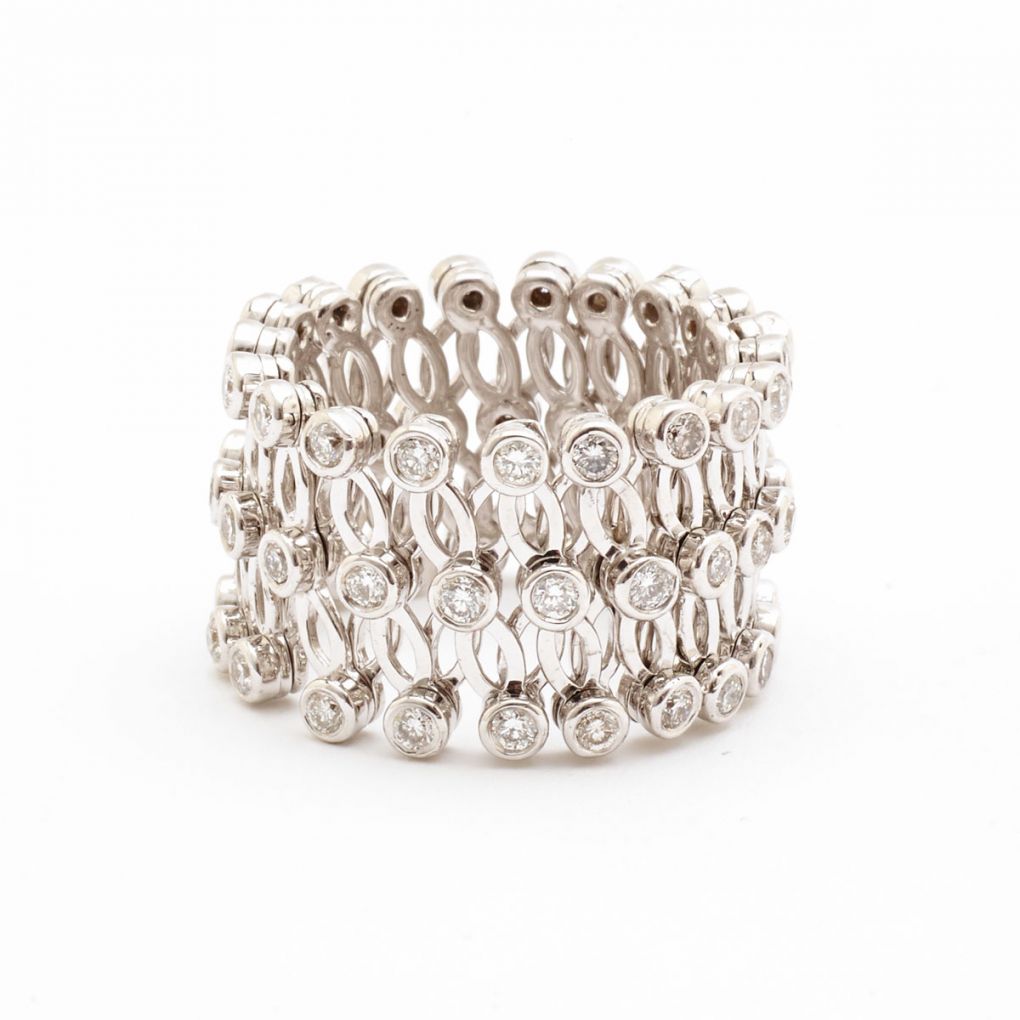 Adjustable Diamond Ring That Transforms Into A Bracelet – Van Rijk
