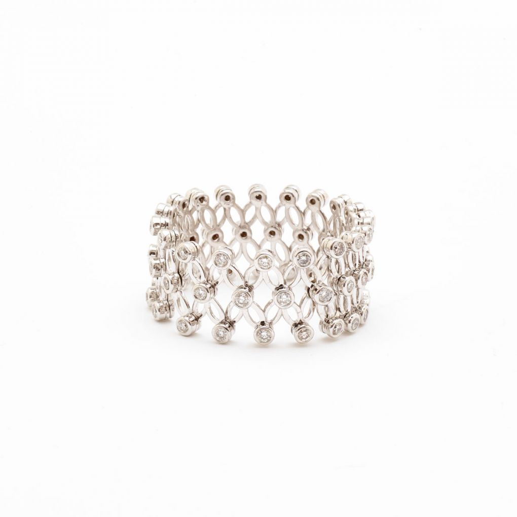 Adjustable Diamond Ring That Transforms Into A Bracelet – Van Rijk