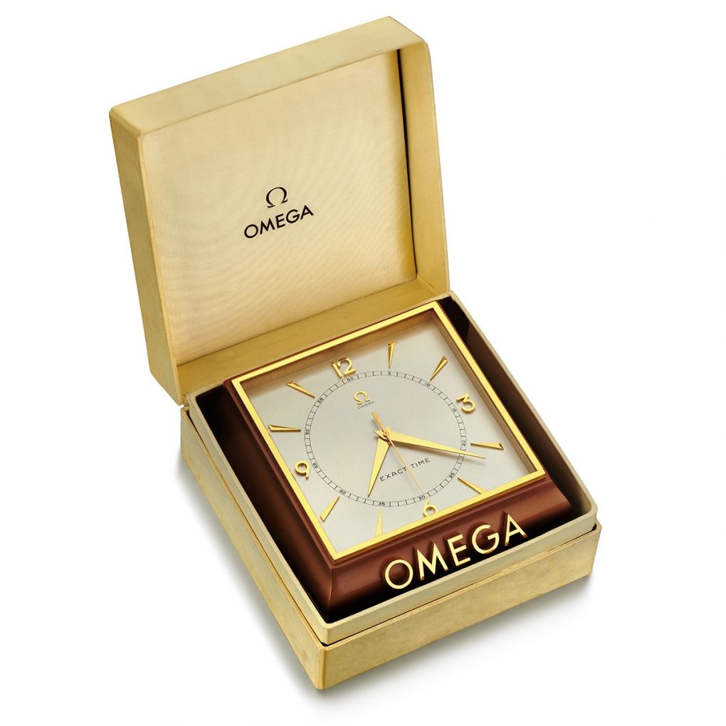 Omega Rare Vintage 8 Day "Heure Exacte" Swedish Display Desk Clock ...