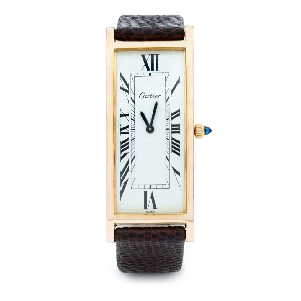 Cartier Rare Gold Plated Tank Allong – Van Rijk
