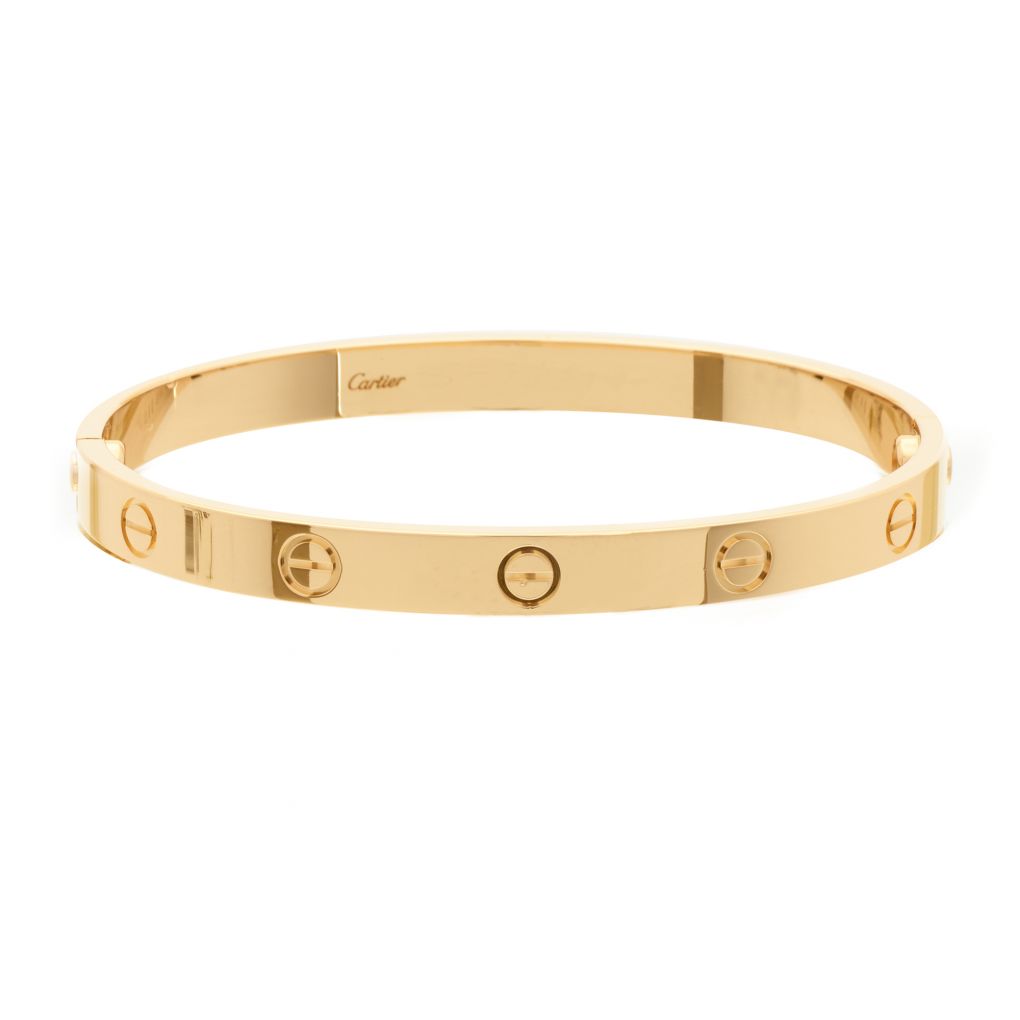 Cartier 18KT Yellow Gold Classic Love Bangle Size 19. B& P | Van Rijk ...