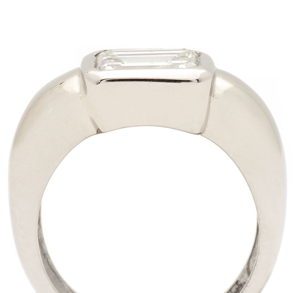 2.00 Carat Emerald Cut Diamond Chunky Solitaire Ring – Van Rijk