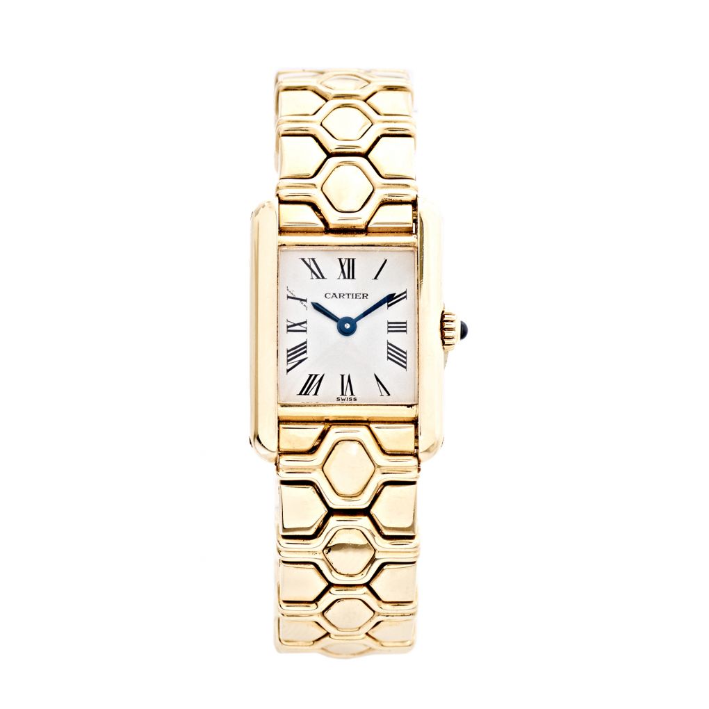 Cartier Rare Tank 18 Karat Yellow Gold Quartz Watch – Van Rijk