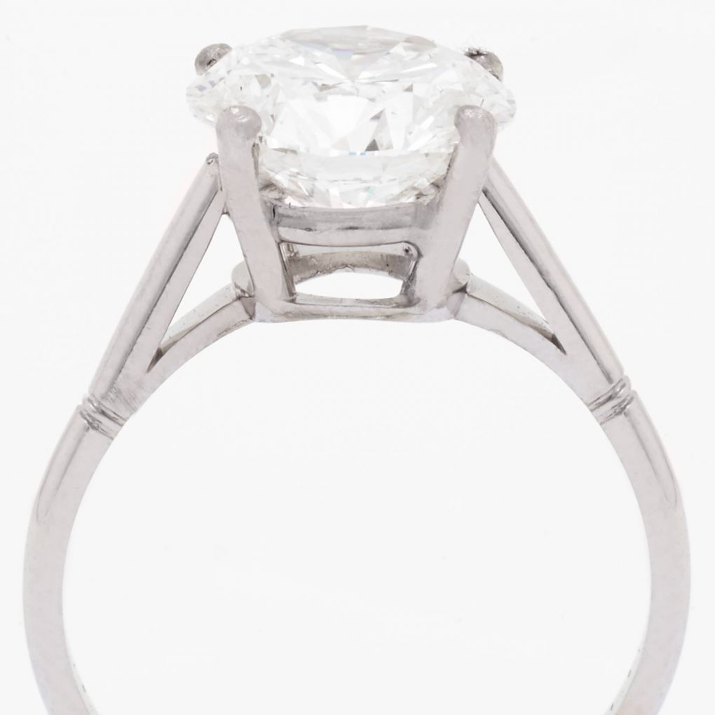 3.11 Carat Round Brilliant Cut Flawless Diamond Ring – Van Rijk