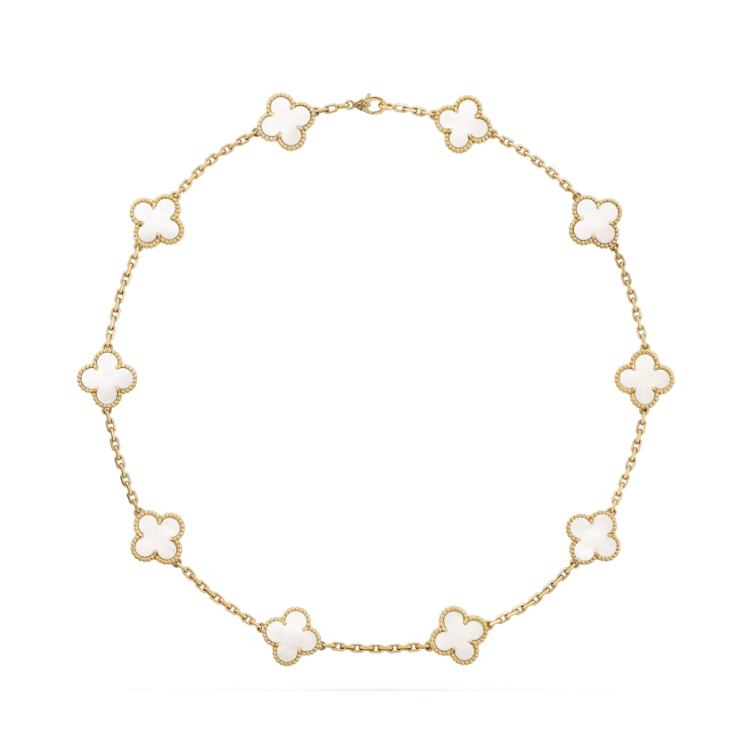 Van Cleef & Arpels Vintage Alhambra 20 Motif MOP Necklace – Van Rijk