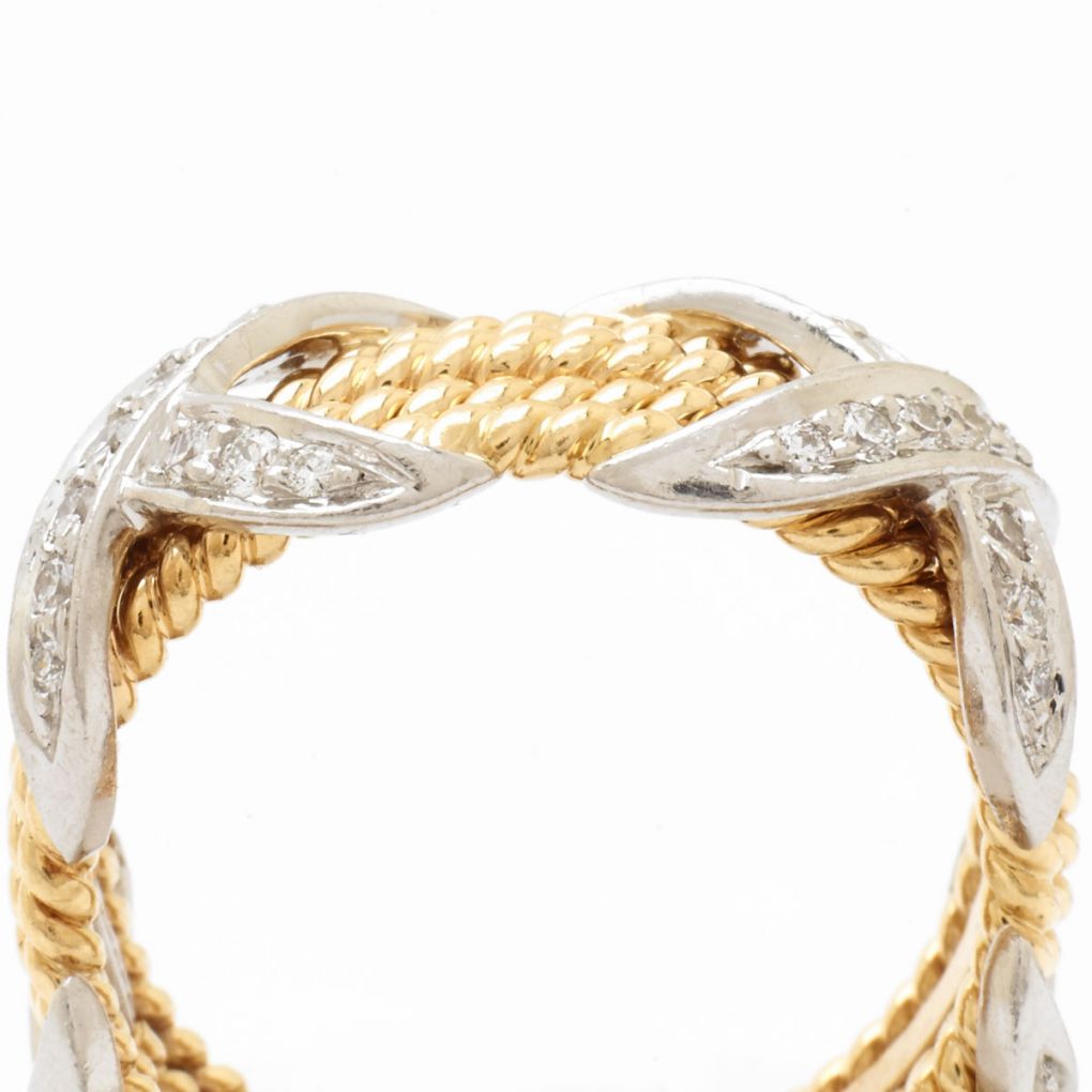 Tiffany & Co. Schlumberger Rope 4 Row Diamond Ring – Van Rijk